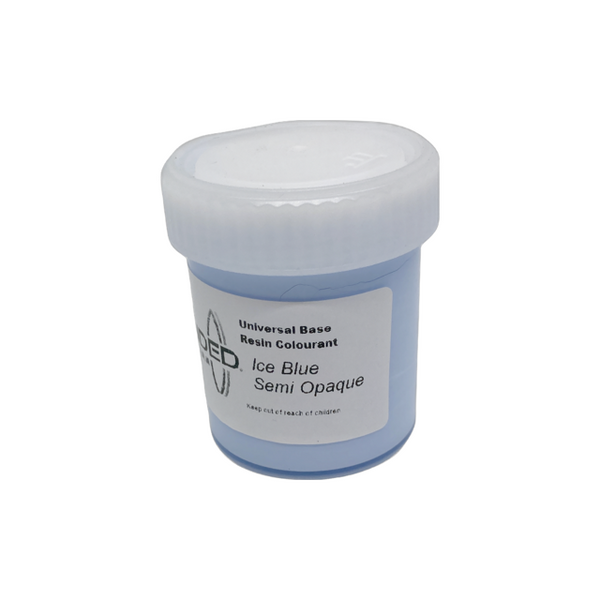 Universal Base Resin Colourant - Ice Blue Semi Opaque - Sanded Australia
