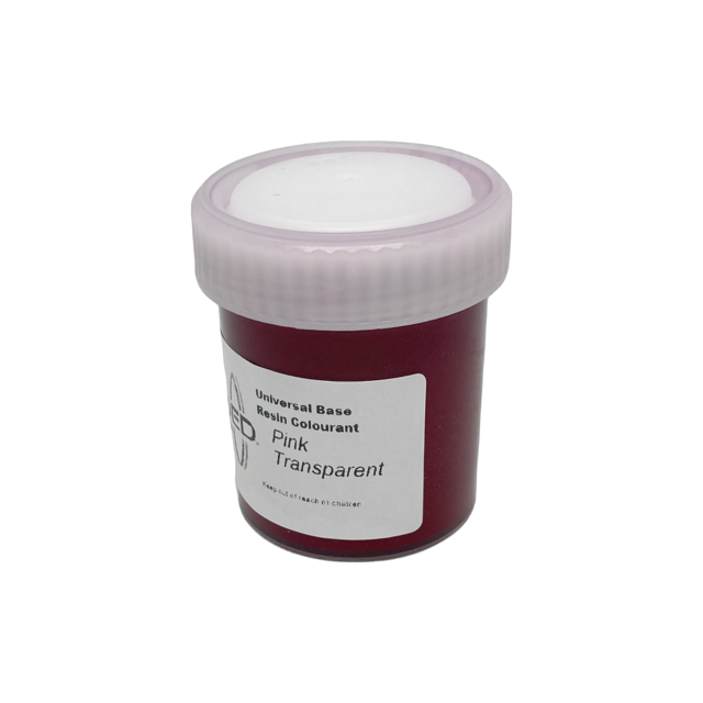 Universal Base Resin Colourant - Pink Transparent - Sanded Australia